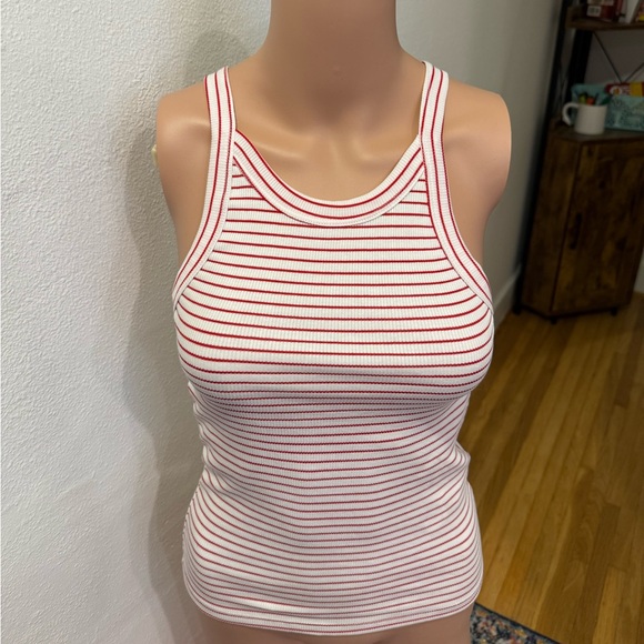 Zara | Tops | Zara Red And White Striped Tank Top | Poshmark